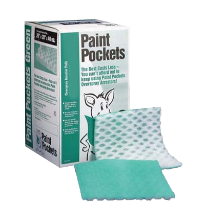 Paint Pocket Exhaust Filters :: Paint Pockets Green, Rolls & Cut Pads ...