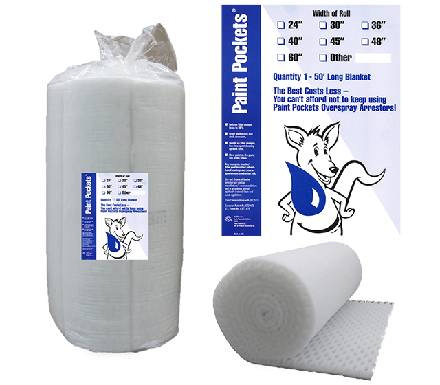 Paint Pocket Exhaust Filters :: Paint Pockets White, Rolls & Cut Pads ...